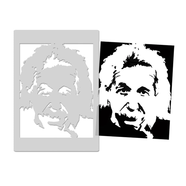 albert einstein stencil
