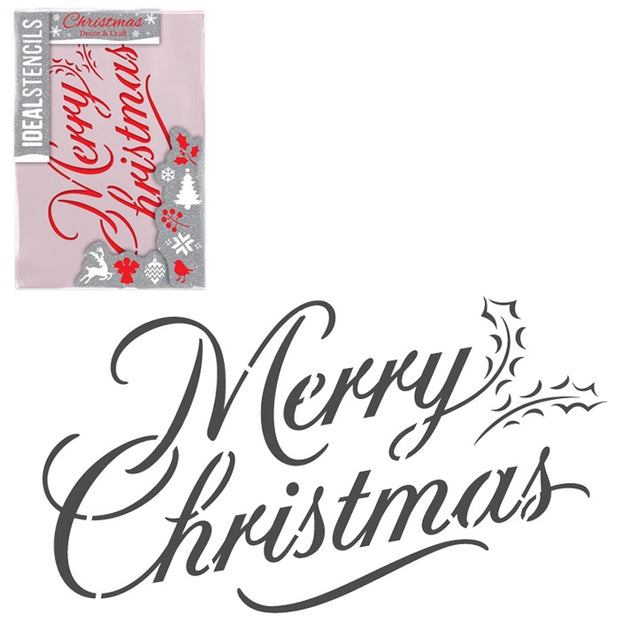 fancy script merry christmas