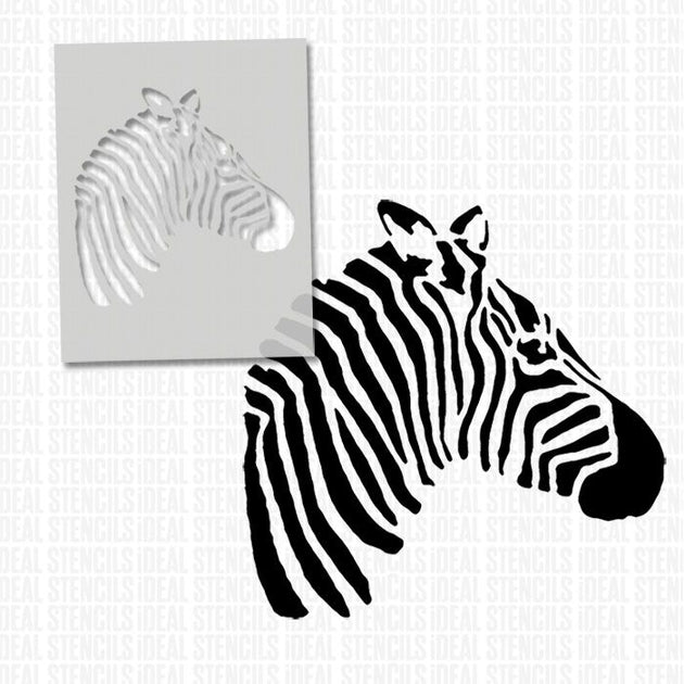 zebra stencil art