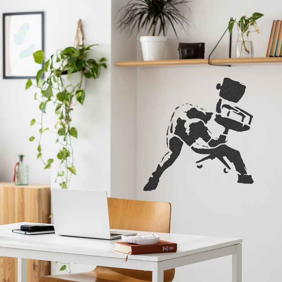 Banksy CHAIR SMASH Stencil , Graffiti Art Wall Painting Stencil, Home ...