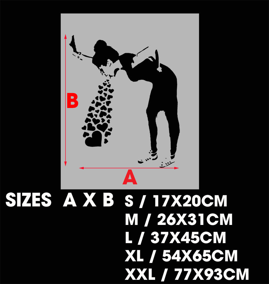 Banksy Love Sick Hearts Stencil – IdealStencils