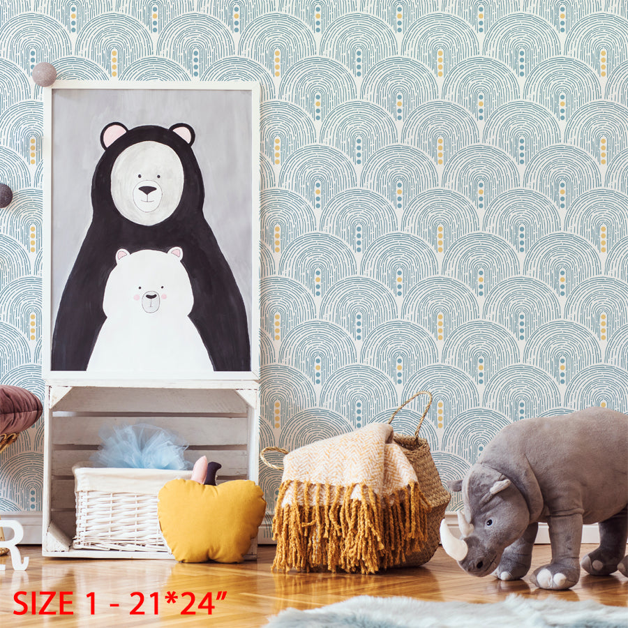 Hand drawn Arches Modern Wall Painting Stencil, Boho Archways Wall ...