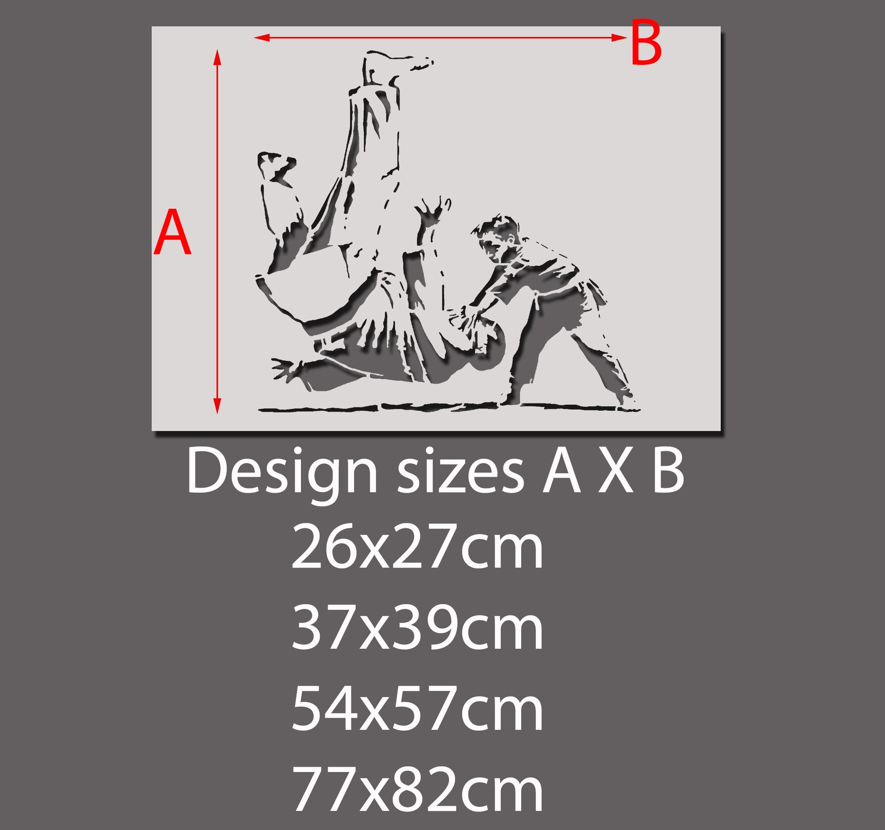 Banksy Judo Child Stencil – IdealStencils