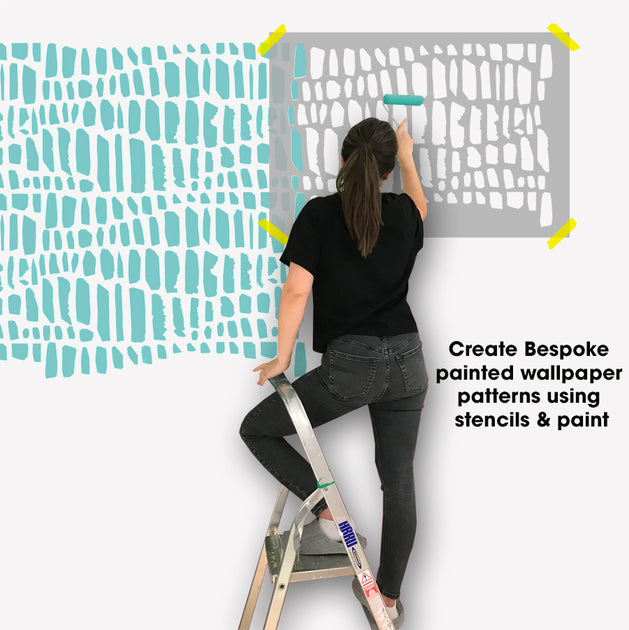 KLEE Abstract Wall Pattern STENCIL, Paint a Modern ART Abstract ...