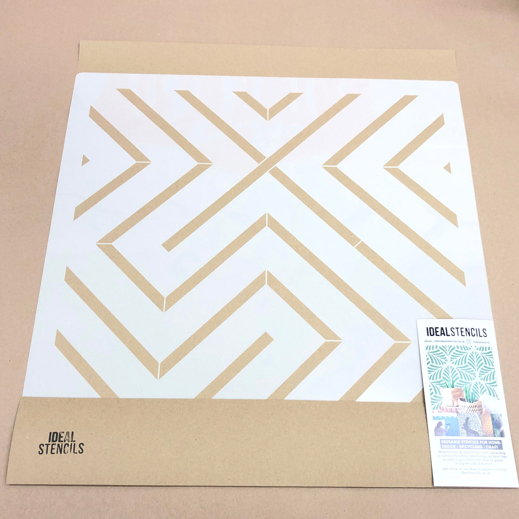 LABYRINTH Wall Pattern Geometric Stencil - modern / geometric / tribal ...