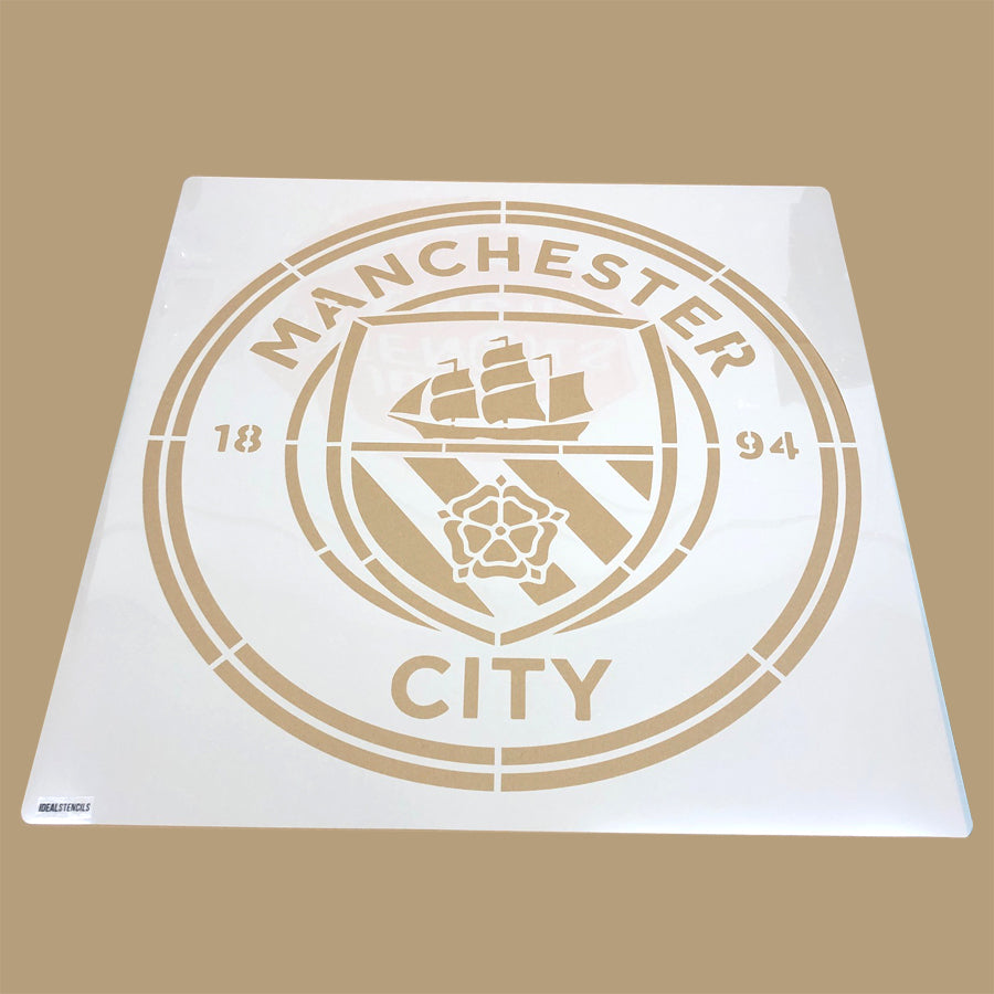 Manchester City Football Crest Stencil, Wall Decor – IdealStencils
