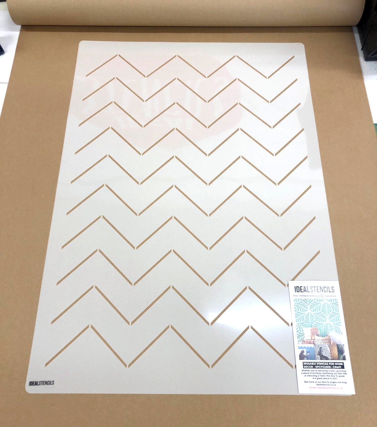 MEANDER Chevron Zig-Zag Stencil, Kids Children Bedroom Nursery Wall Decor, – IdealStencils
