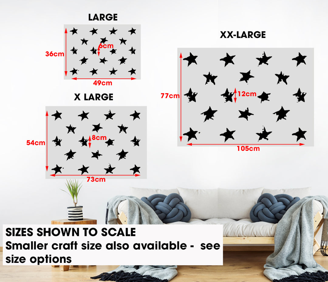 Different Size Star Stencil Matariki Colouring Competition! — Your