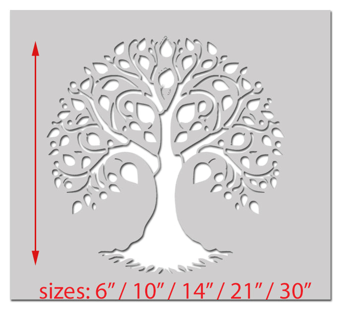 Tree of life stencil, symbol of life stencil, Home decor, Large Tree ...