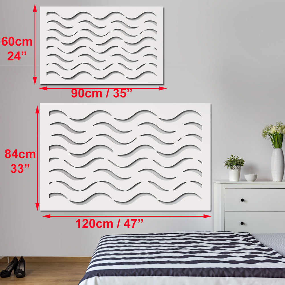 RIPPLE WAVES Wall Stencil, Ocean Painting Pattern Stencil, Paint Wave ...