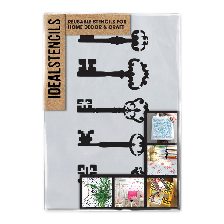 Antique Vintage Keys Stencil | Shabby Chic | Ideal Stencils – IdealStencils