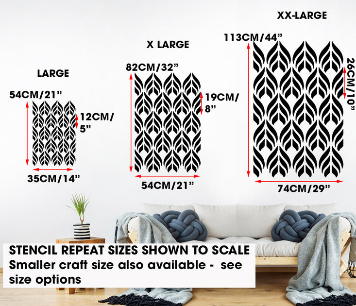 DOURO Luxury Modern Classic Wallpaper Effect Stencil – IdealStencils