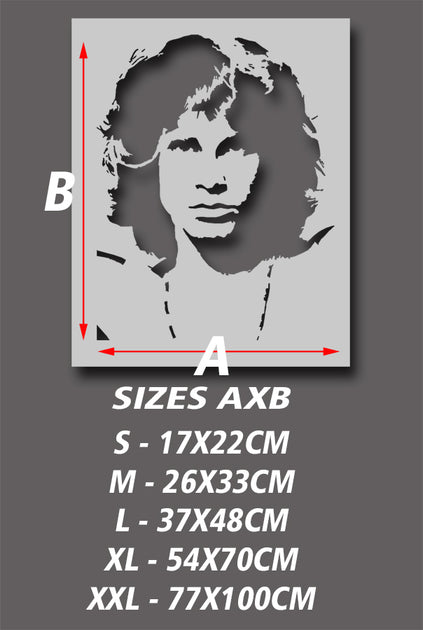 Estencil De Jim Morrison Para Imprimir Jim Morrison