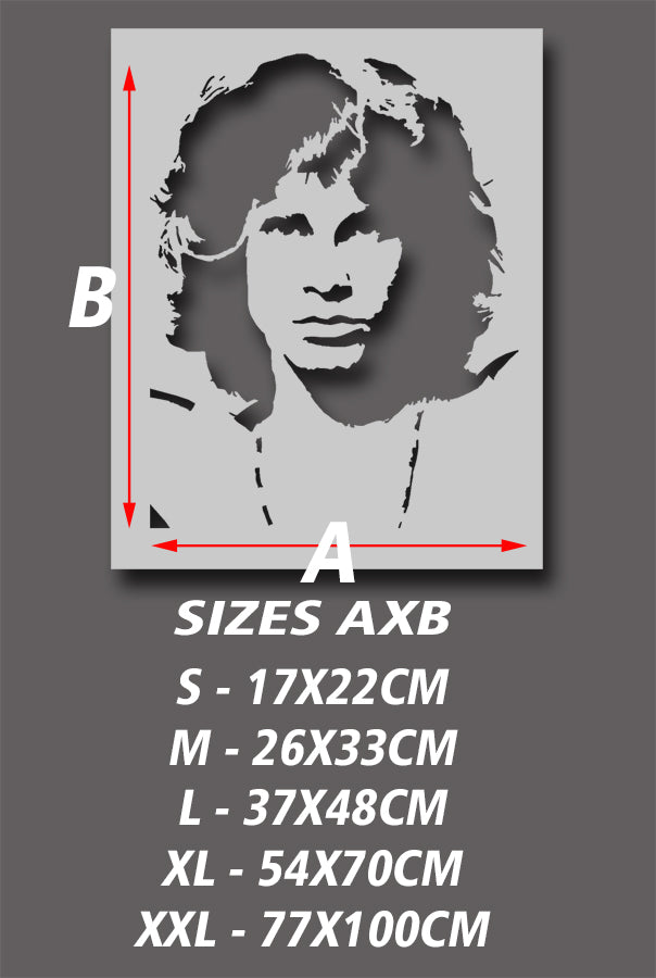 Jim Morrison The Doors Stencil - Wall Art Painting Stencil – IdealStencils
