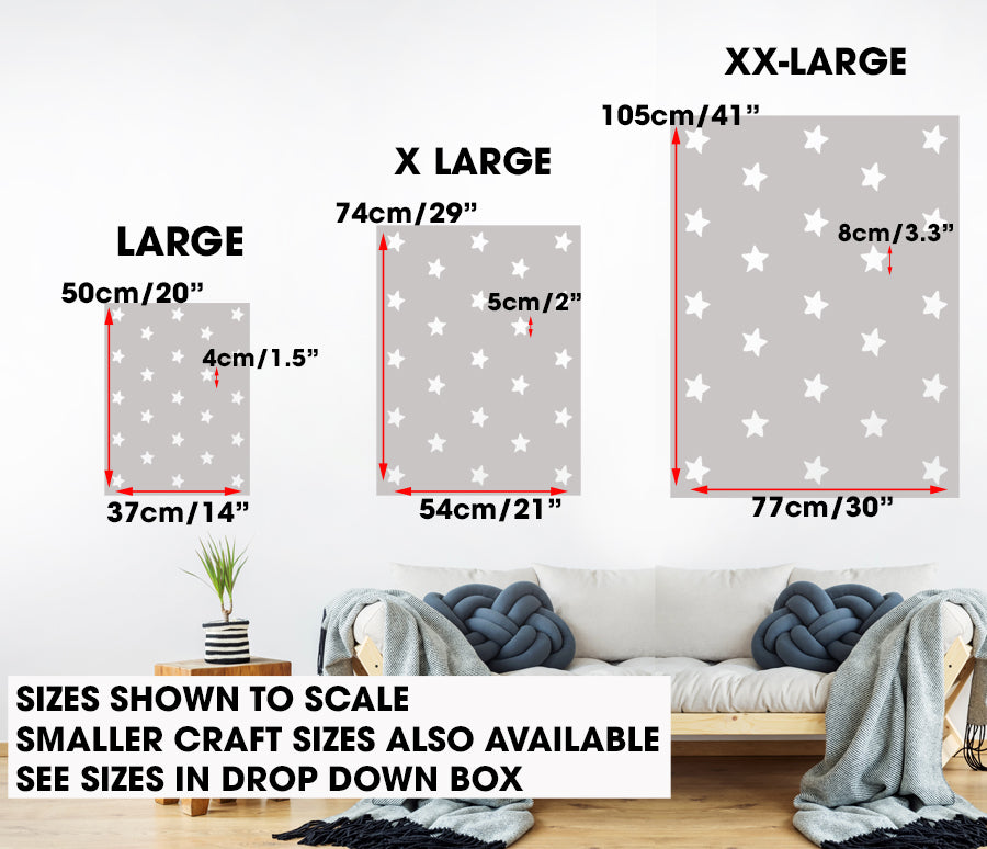 NOVA Star Pattern Wall Decor Stencil- Nursery, KIds Room Wall Decor ...