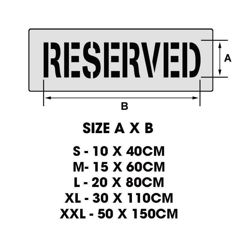 Walking man floor marking stencil – IdealStencils