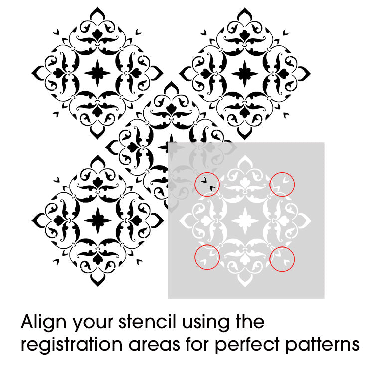 Arabesque Pattern Stencil | Home Decor | Ideal Stencils – IdealStencils