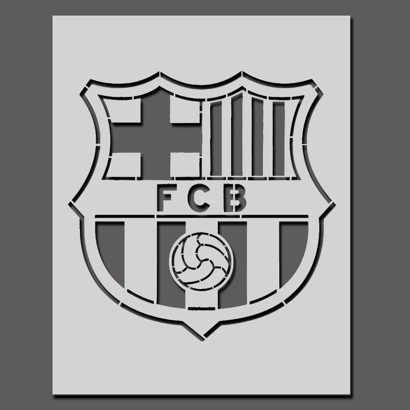 Barcelona FC Football Crest Stencil, Wall Decor – IdealStencils