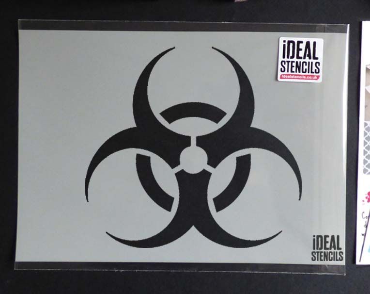 Biohazard Stencil - paint any surface | Ideal Stencils – IdealStencils