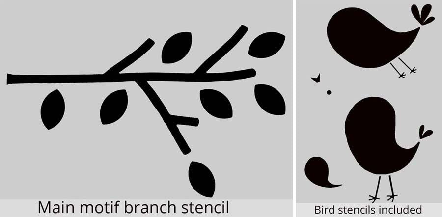 bird stencils uk