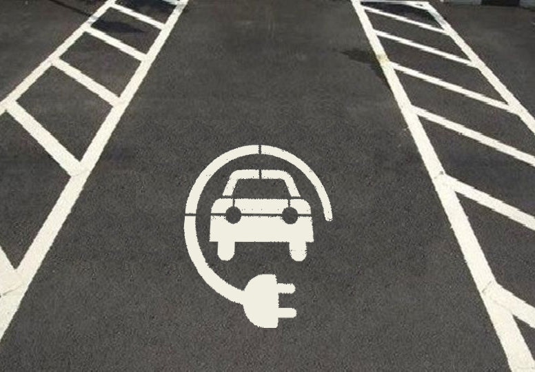 Straight line car parking Stencil – IdealStencils