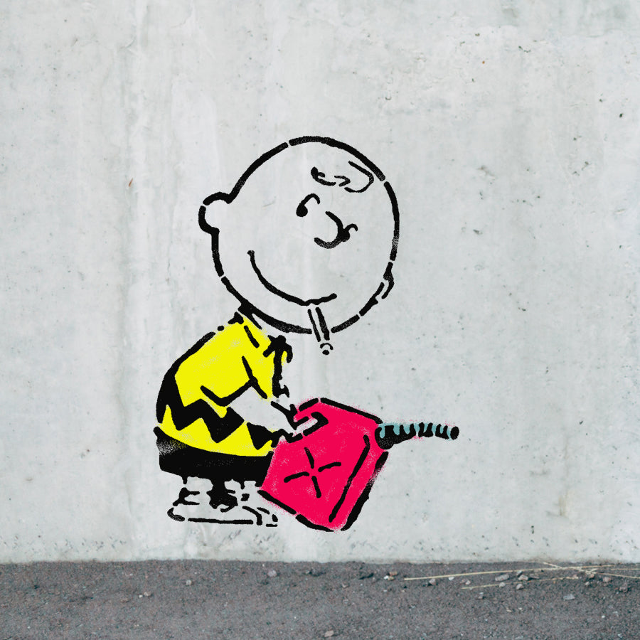 Banksy Charlie Brown Stencil - Graffiti Wall Art Painting Stencil ...
