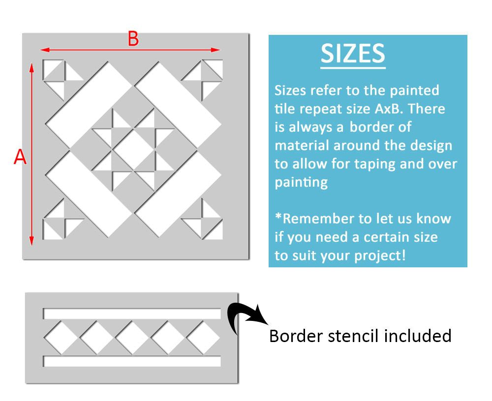 Floor & Tile Stencils | Ideal Stencils – IdealStencils