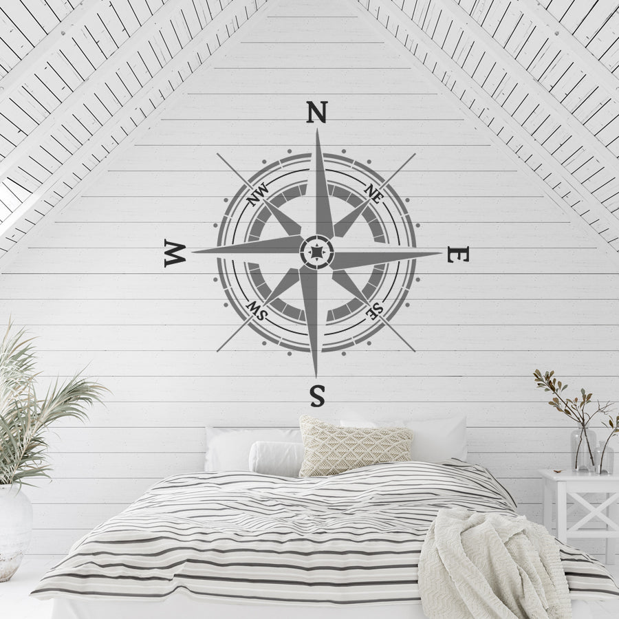 Nautical Compass Stencil