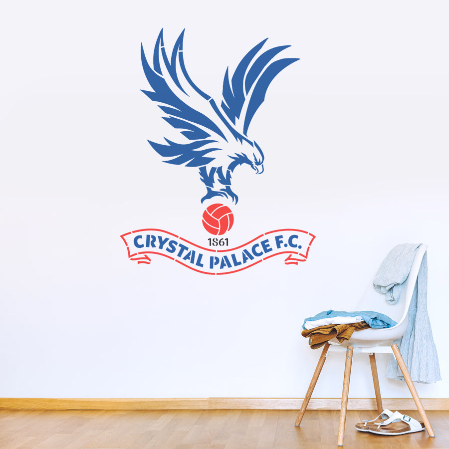 Crystal Palace Football Crest Stencil - Wall Decor – IdealStencils