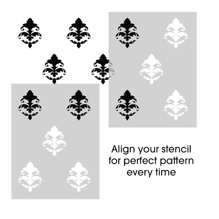 Damask Pattern Stencil | Painting Stencils | Ideal Stencils – IdealStencils