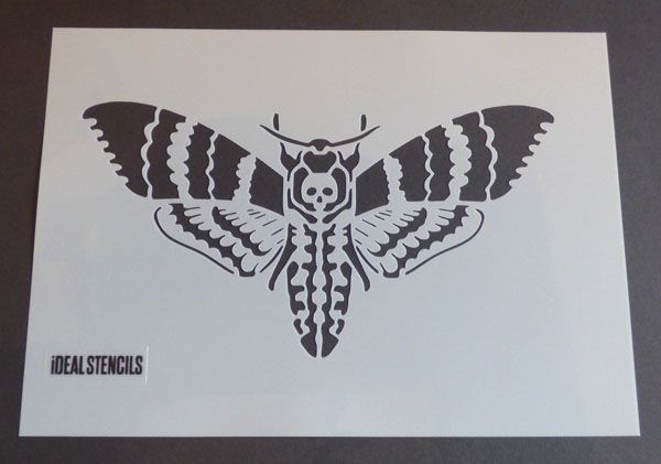 Death Head Hawk Moth Stencil - Home Decor & Craft made easy – IdealStencils