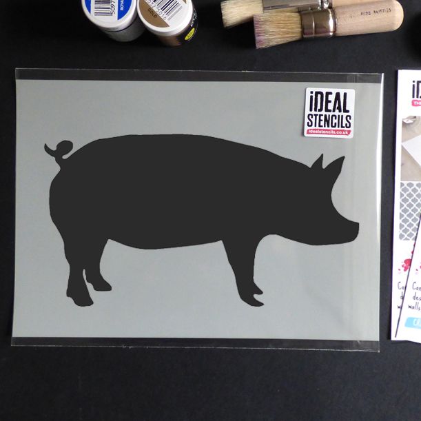 Pig Stencil - Home Decor & Craft | Ideal Stencils – IdealStencils
