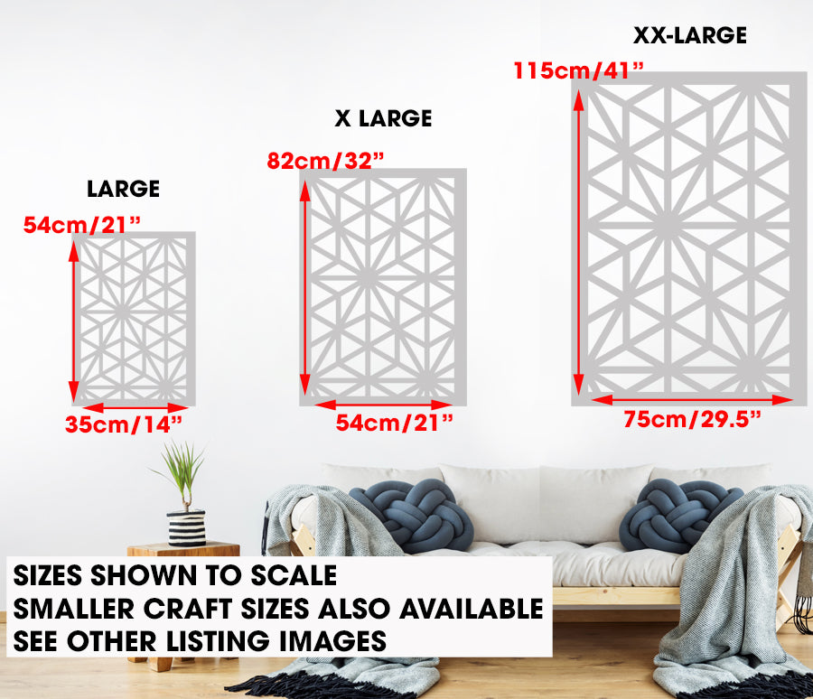 GEO-STAR STENCIL, Geometric Abstract Wall Decor – IdealStencils