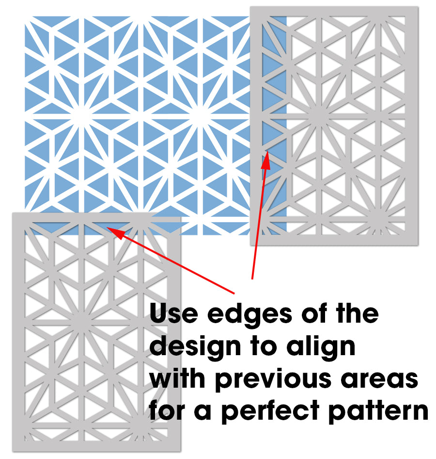 GEO-STAR STENCIL, Geometric Abstract Wall Decor – IdealStencils