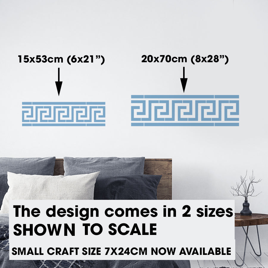 GREEK KEY Wall Border Pattern Stencil – IdealStencils