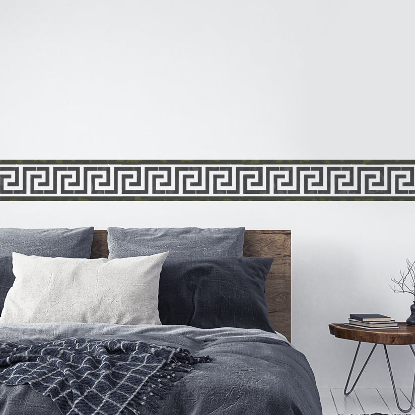 GREEK KEY Wall Border Pattern Stencil – IdealStencils