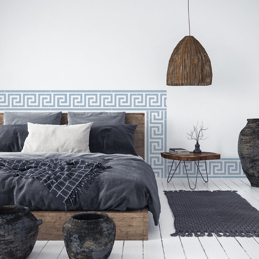 GREEK KEY Wall Border Pattern Stencil – IdealStencils