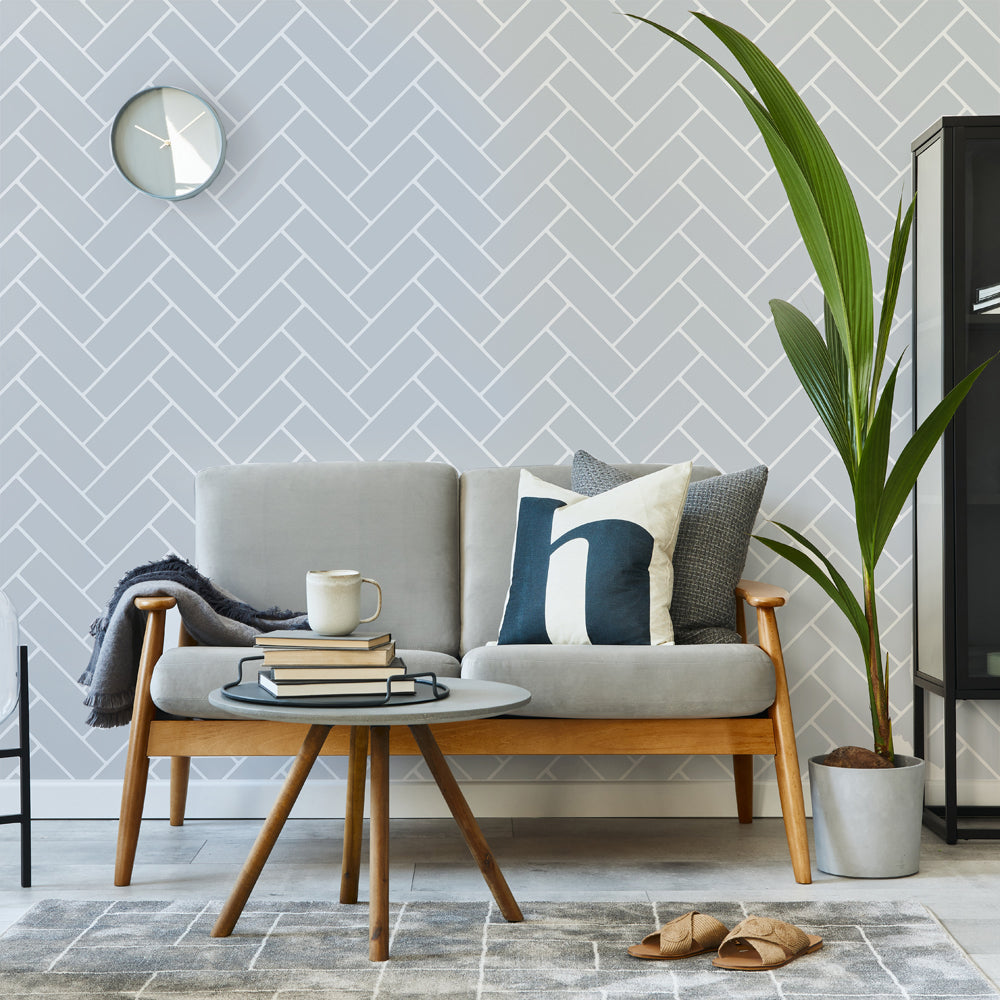 Herringbone Brick or Tile Pattern Stencil, Large Painting Stencil ...
