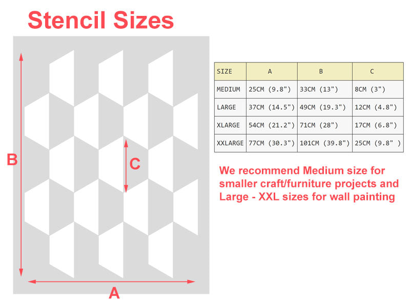 Hexagon Eclipse Wall Decor Stencil | Ideal Stencils – IdealStencils