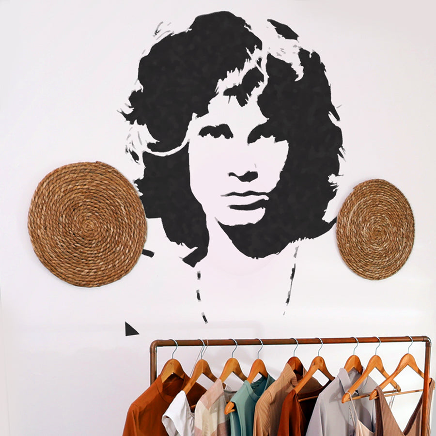 Pochoir De Jim Morrison Pochoir Jim Morrison | Bricolages En Papier
