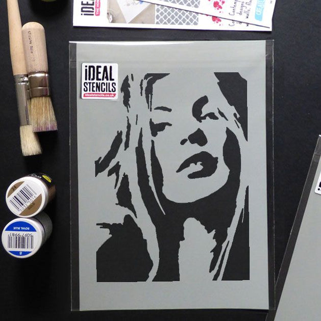 Kate Moss Stencil - Ideal Stencils – IdealStencils