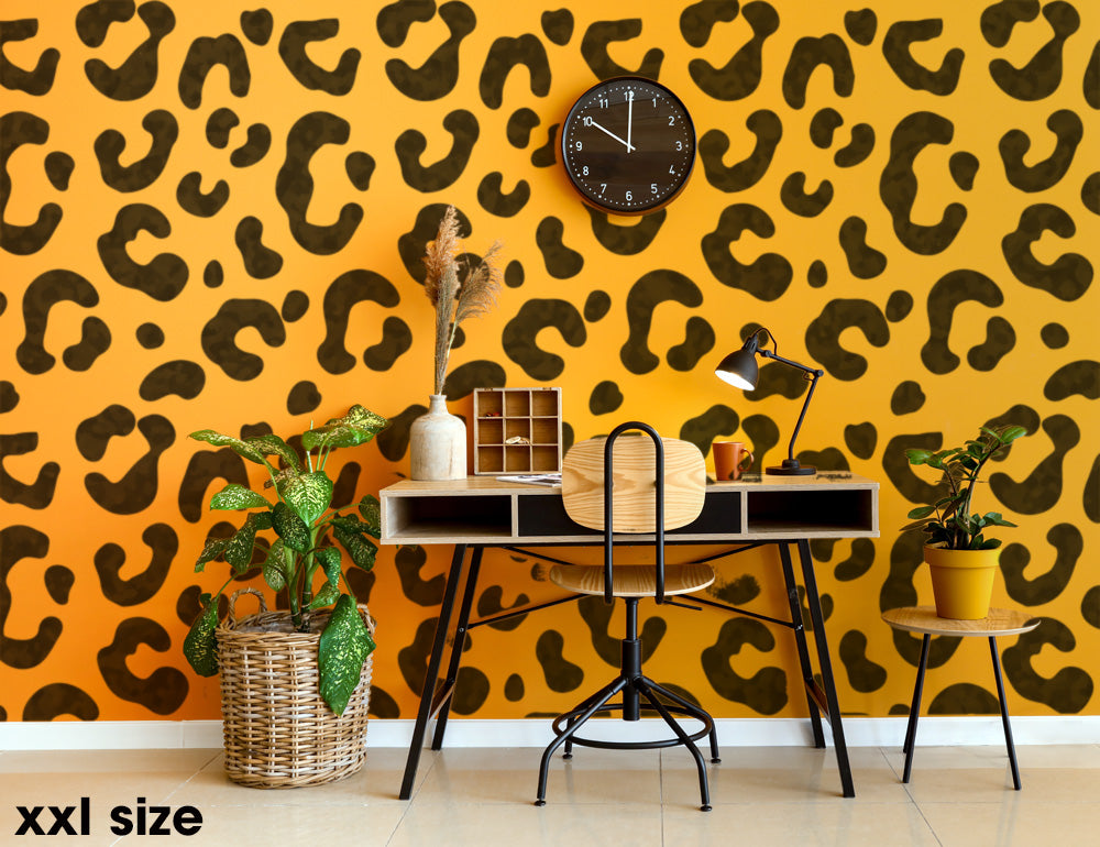 Leopard Wall Stencil Cheetah Spots Wall Stencil