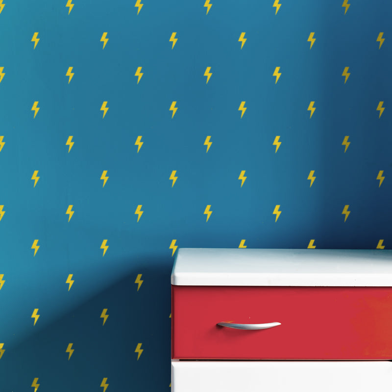 Blue Lightning Stencils