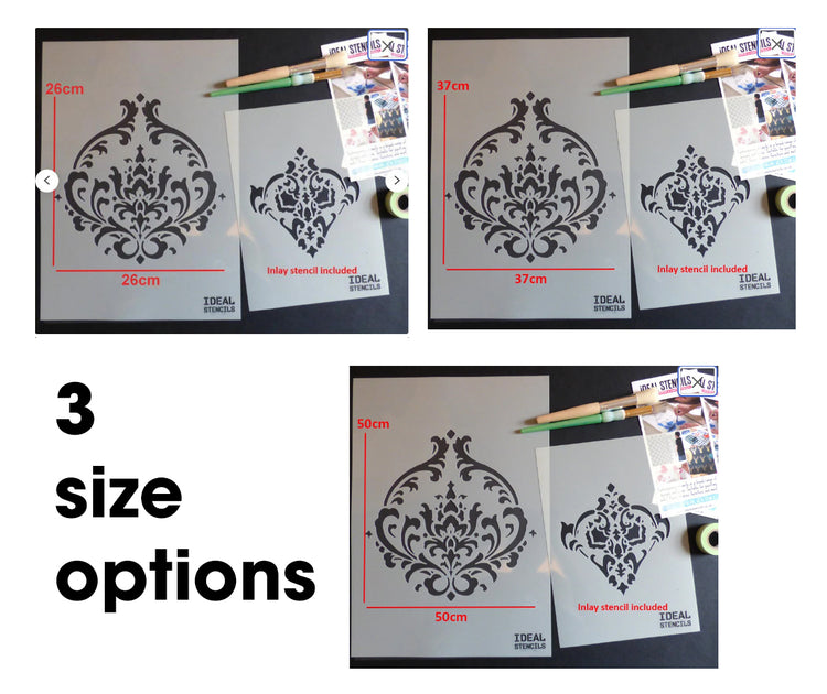 Damascus Damask Stencil - Home Wall Decor | Ideal Stencils – IdealStencils