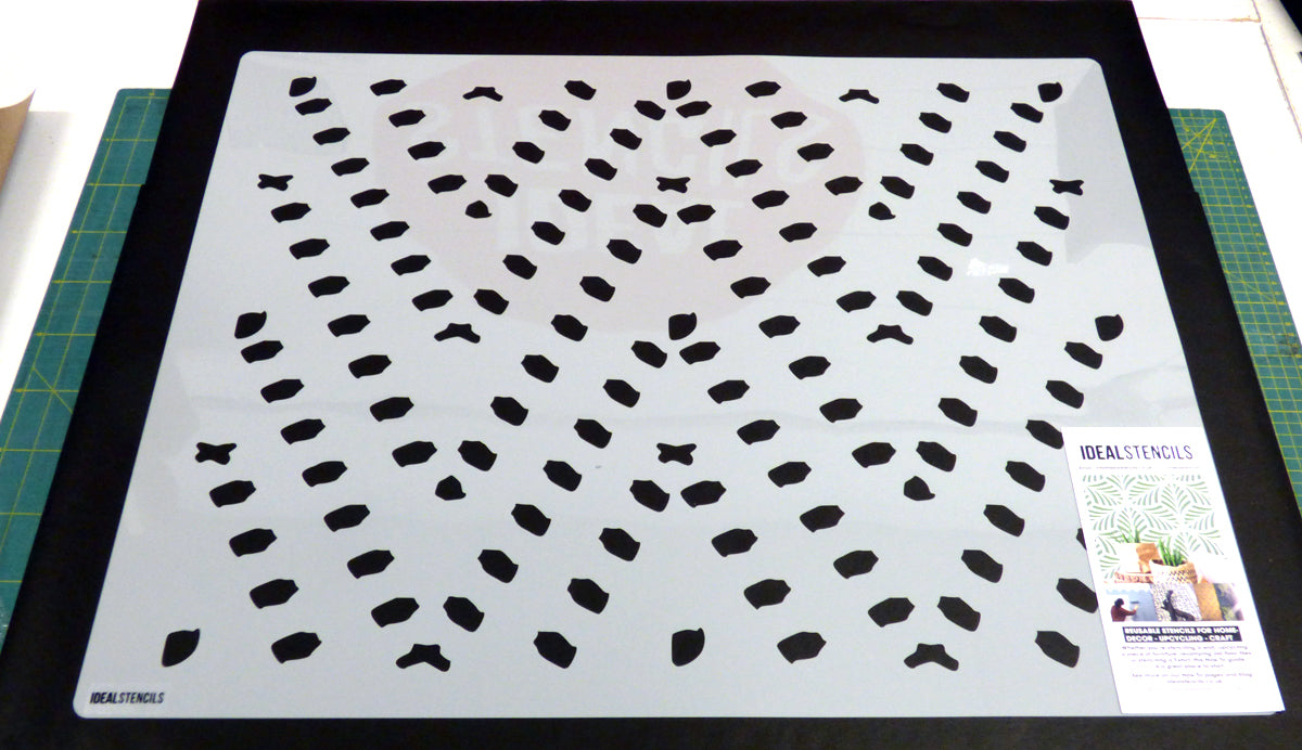 INDIGENOUS Wall DECOR STENCIL, ZigZag Spots Pattern, Boho Nursery Wall ...
