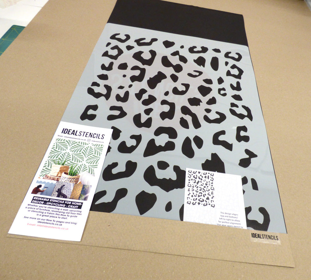 Leopard Print Stencil For Walls Leopard Print Wall Stencil – Dizzy