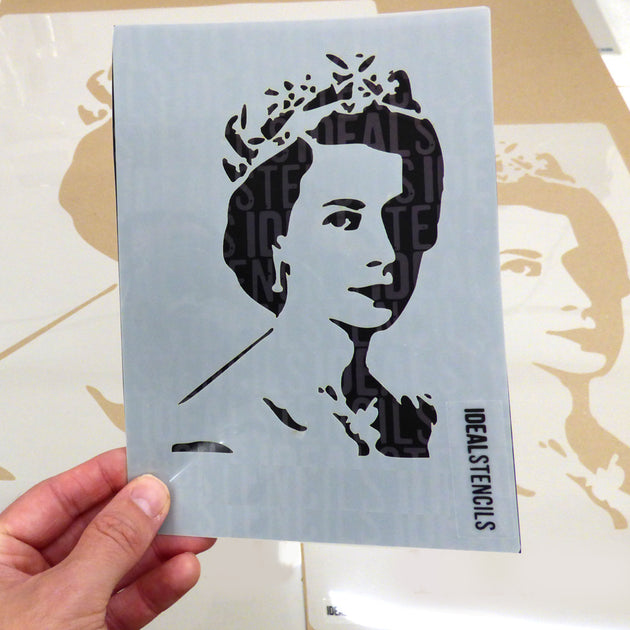 Queen Elizabeth II Stencil – IdealStencils