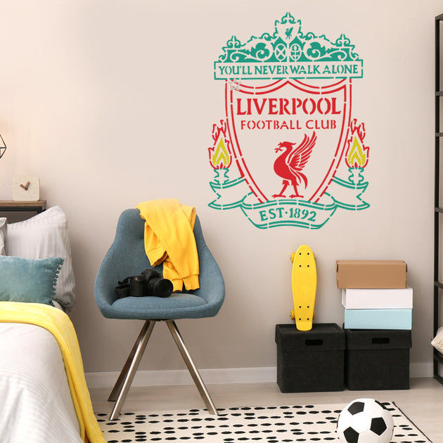 Liverpool Football Crest Stencil – IdealStencils