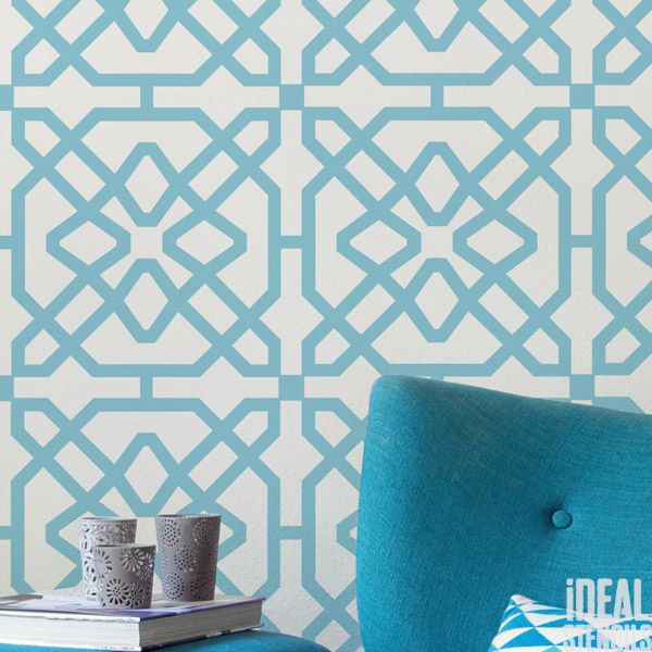 Moroccan tile pattern stencil - Ideal Stencils – IdealStencils