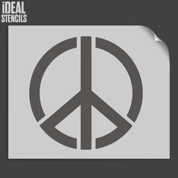 Peace Sign Stencil - Art Craft & Decorating | Ideal Stencils ...